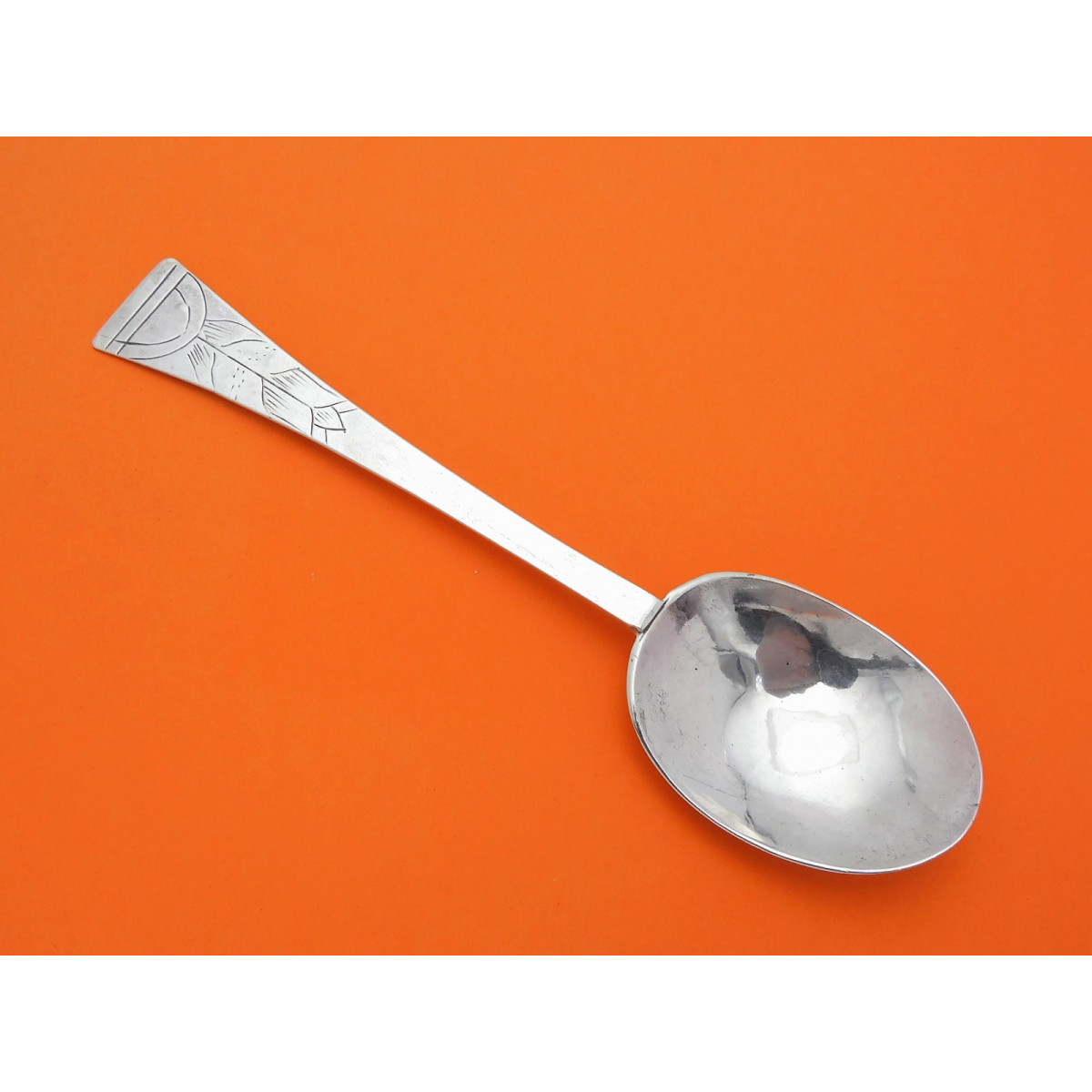 Decorated Silver Puritan Spoon, West Country » Antique Silver Spoons
