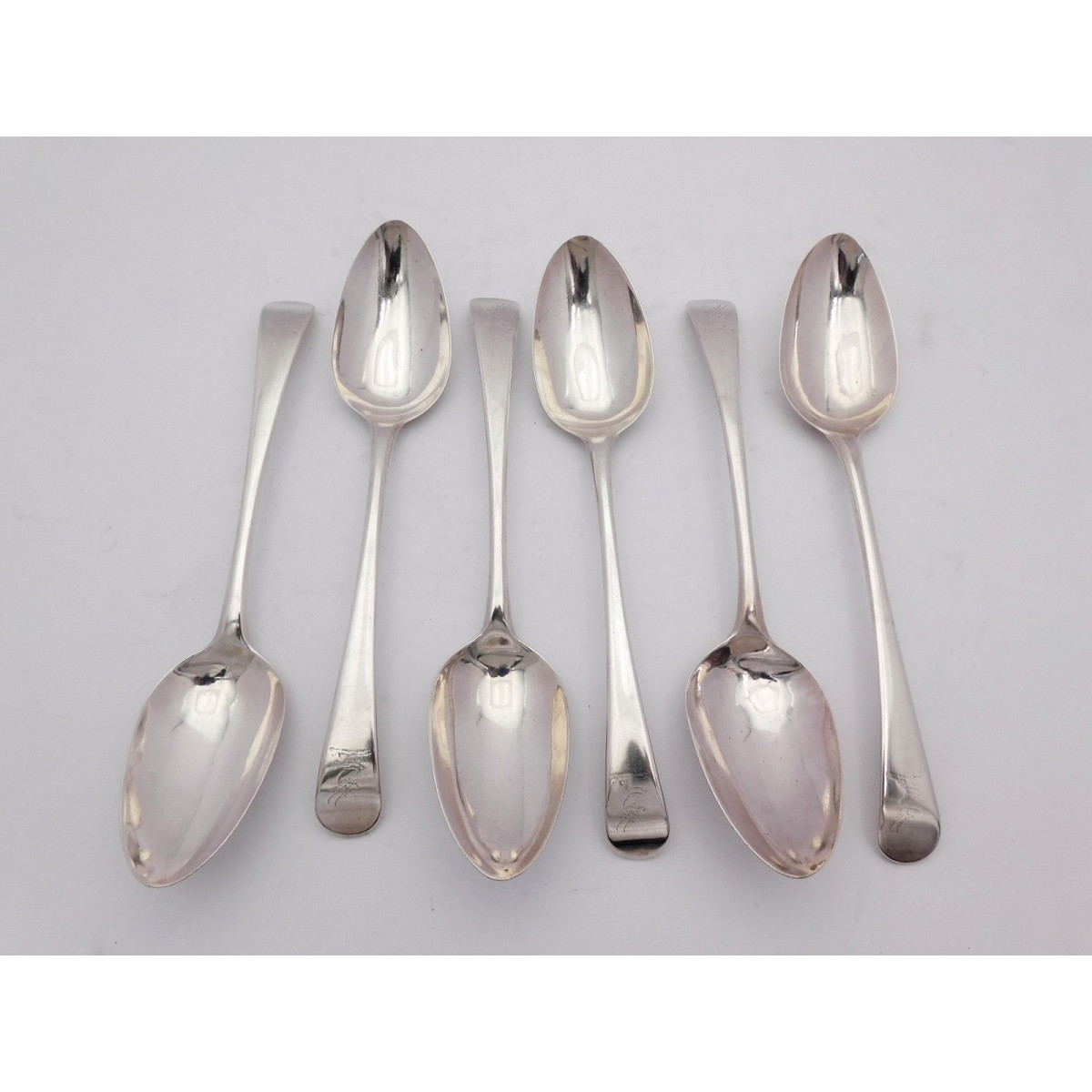 Set of 6 Hester Bateman Silver Table Spoons, 1790 » Antique Silver Spoons