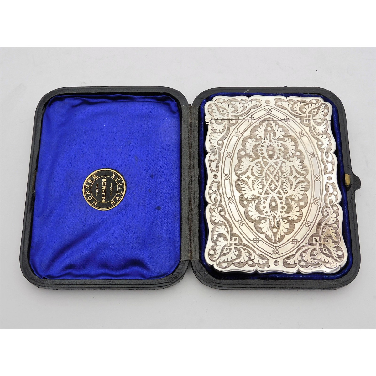 Boxed Victorian Silver Card Case, 1858 Edward Smith » Antique Silver Spoons