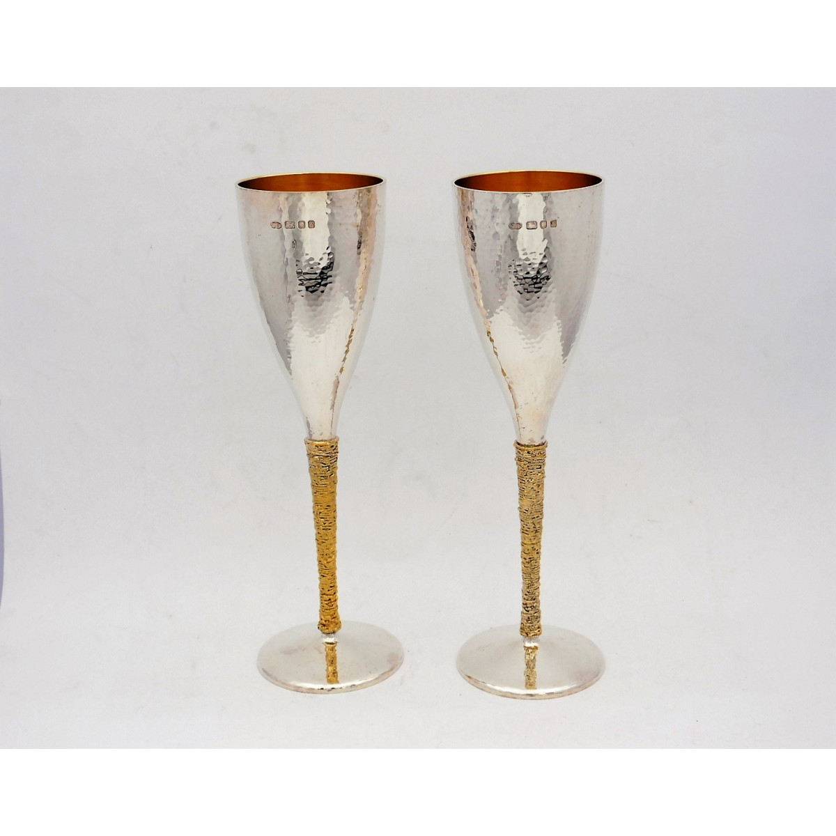 Pair of Stuart Devlin Wine Goblets, 1972 » Antique Silver Spoons