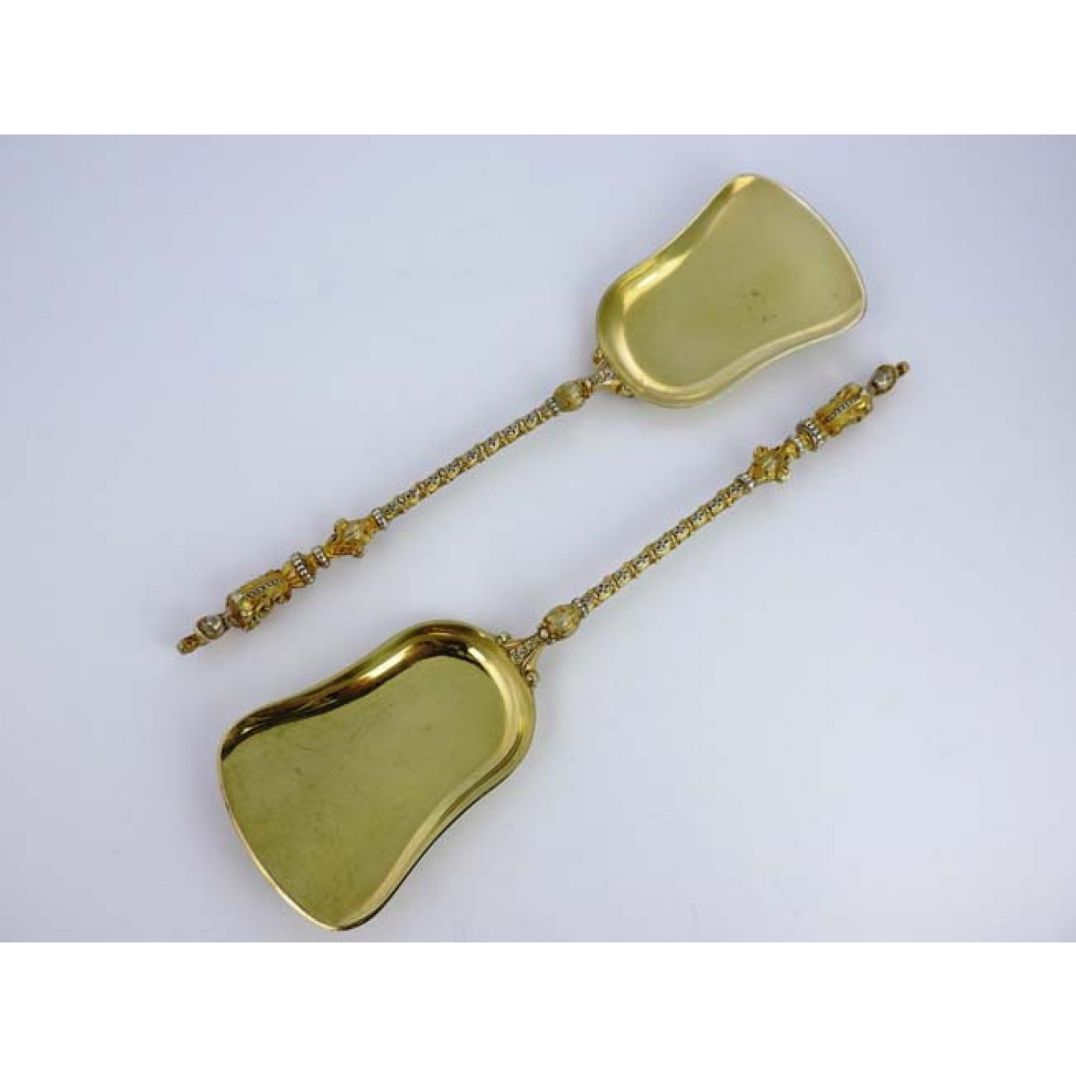 Victorian Ice Cream Set with Servers » Antique Silver Spoons