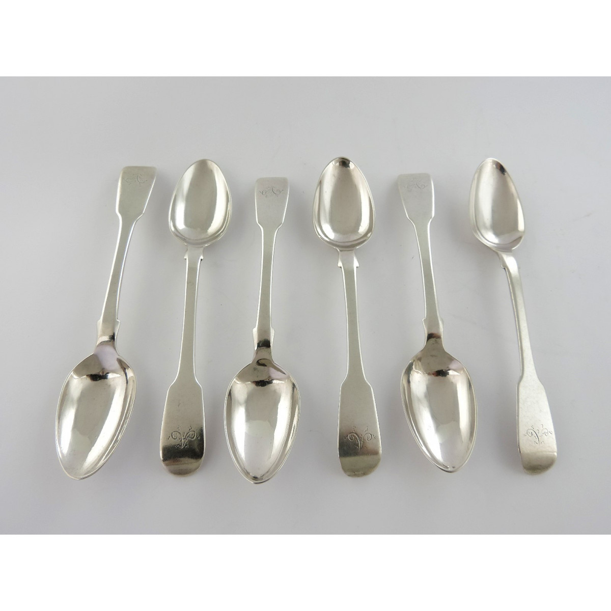 6 x York Teaspoons, 1836 » Antique Silver Spoons