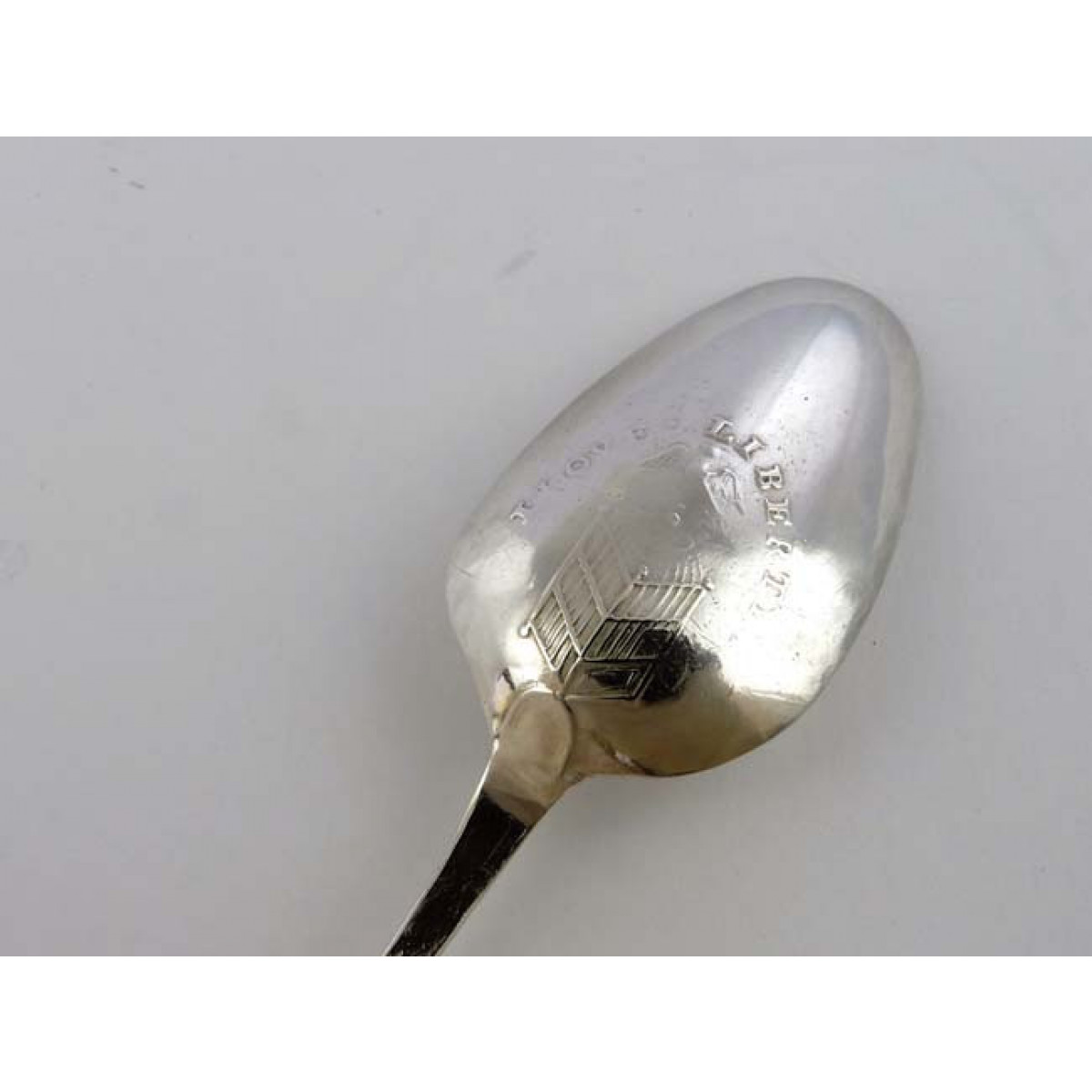 'I Love Liberty' Teaspoon, 1770 » Antique Silver Spoons